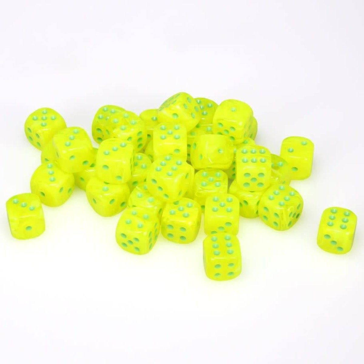 Chessex Vortex Electric Yellowwhite 12mm Brick